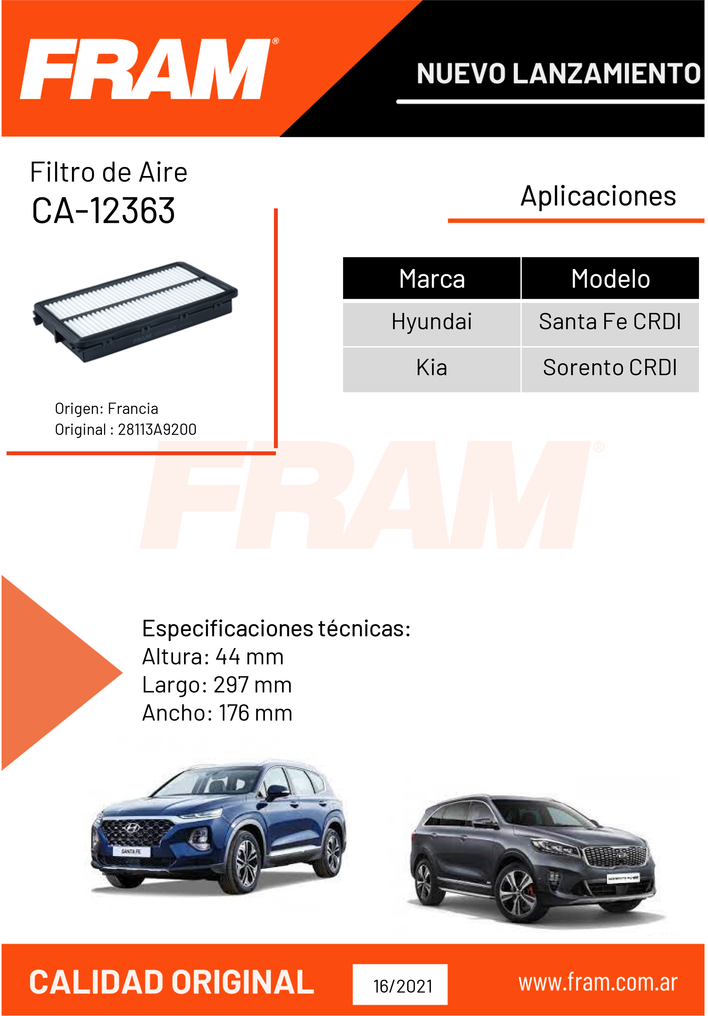 FRAM - Catálogo Online